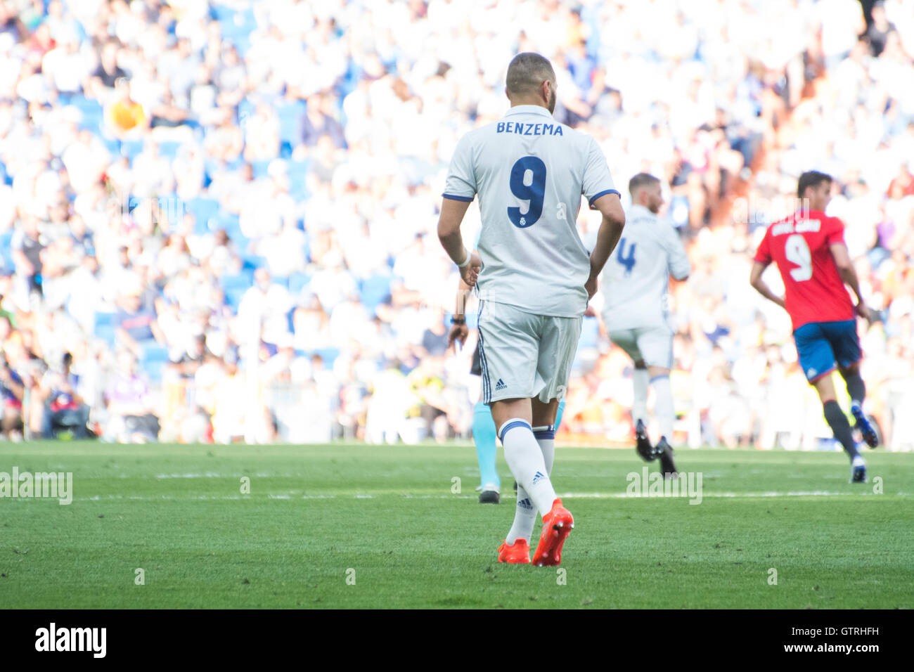 Madrid, Spain. 10st September, 2016. Karim Benzema (Forward, Real ...