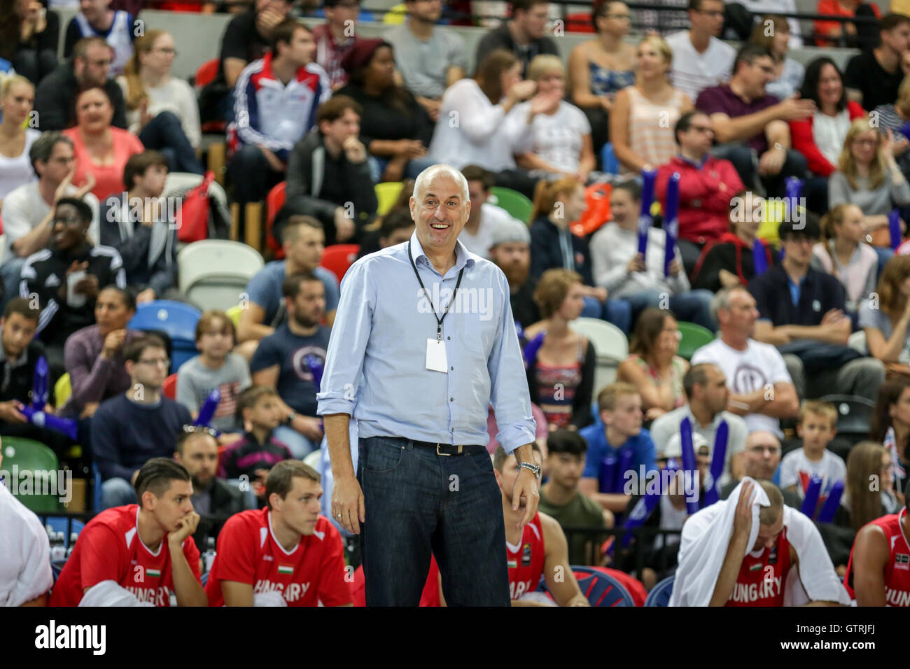 London, UK. 10th. September, 2016. Hungarian head coach, Stojan Ivkovic ...