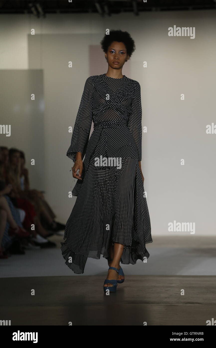 New York, USA September 10, 2016. Models walk during the Jill Stuart ...