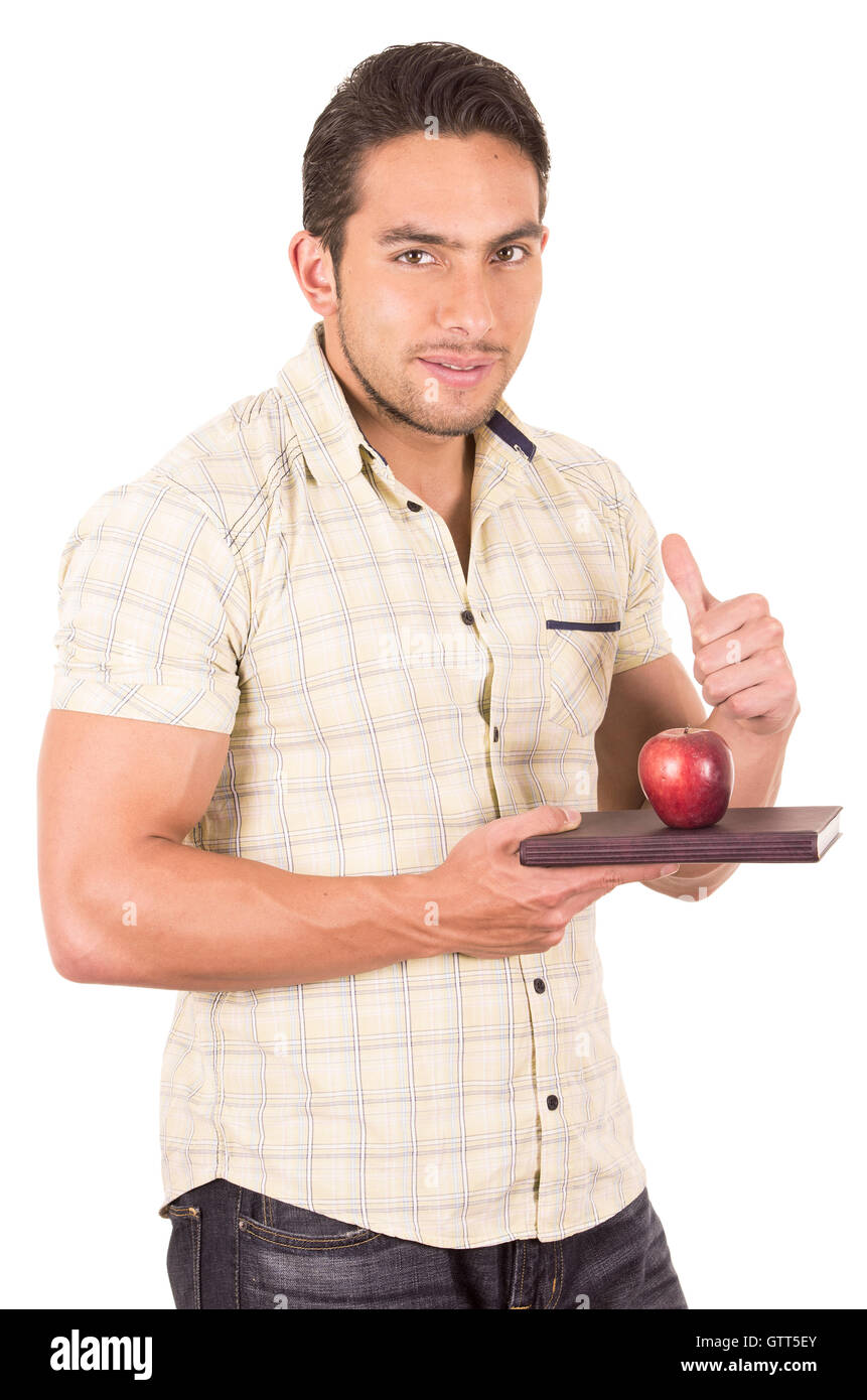 Happy smiling male teacher hi-res stock photography and images - Alamy