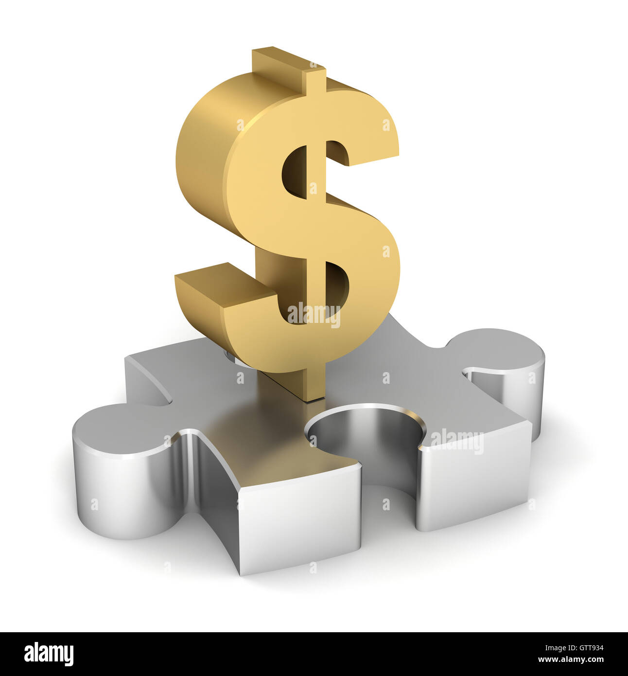 Dollar sign jigsaw puzzle hi-res stock photography and images - Alamy