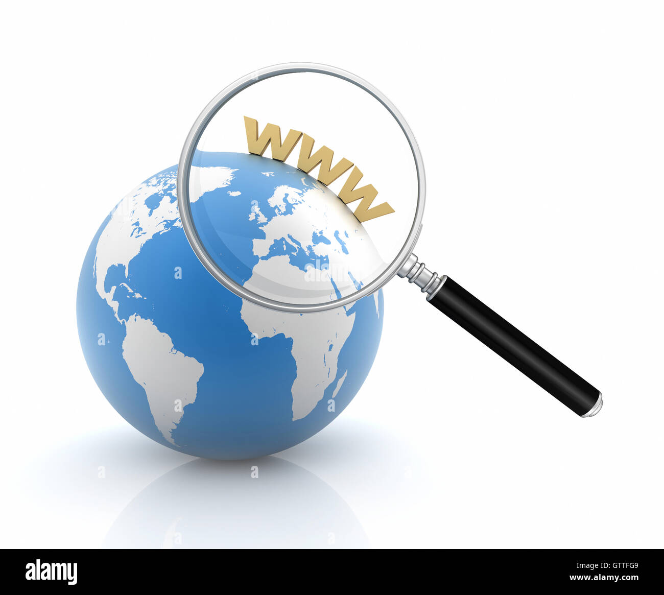 searching the internet concept 3d illustration Stock Photo - Alamy