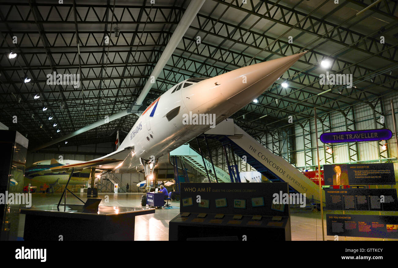 Concorde G-BOAA on display at East Fortune in Scotland Stock Photo - Alamy