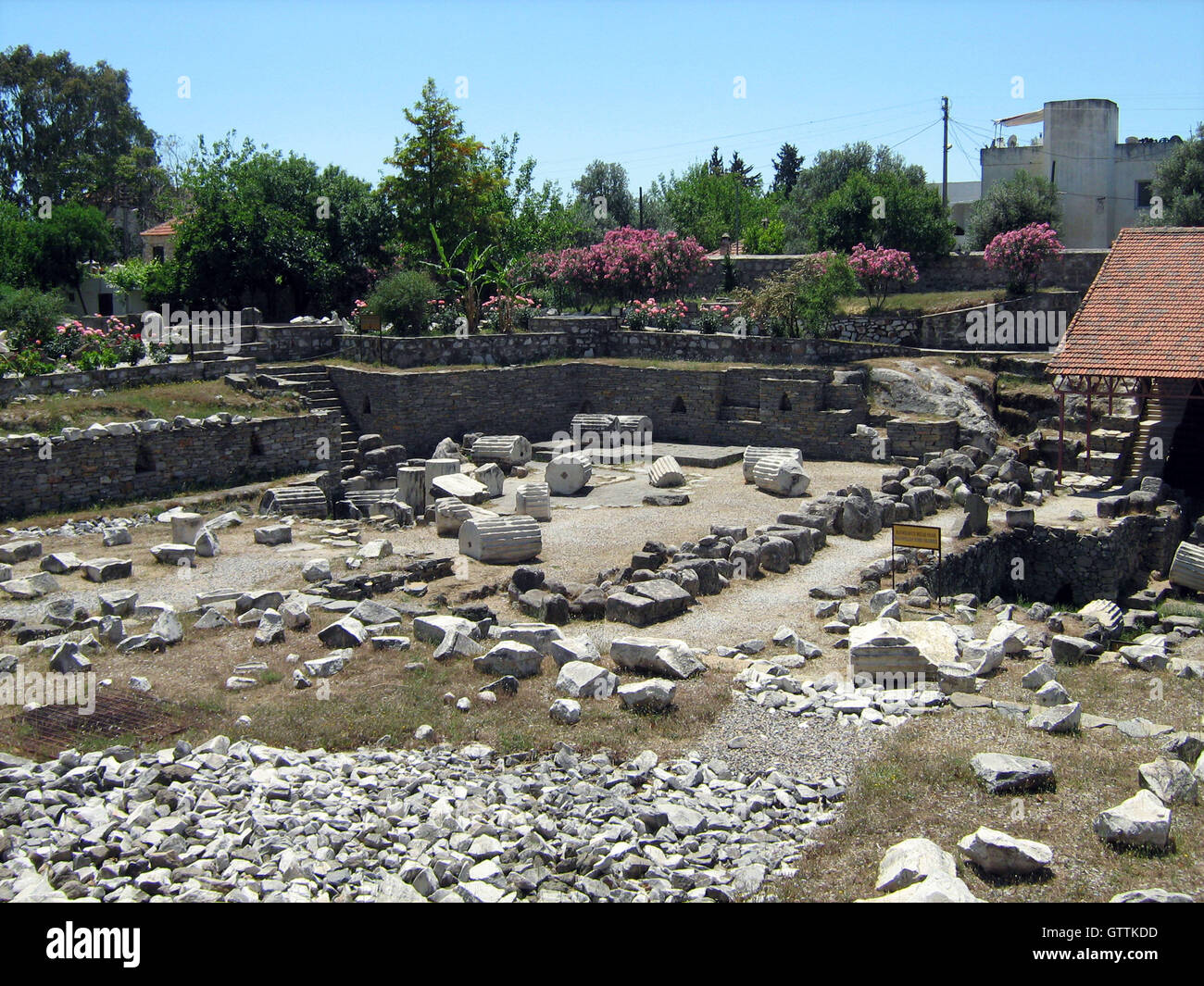 The Mausoleum at Halicarnassus or Tomb of Mausolus, Bodrum, Turkey ...