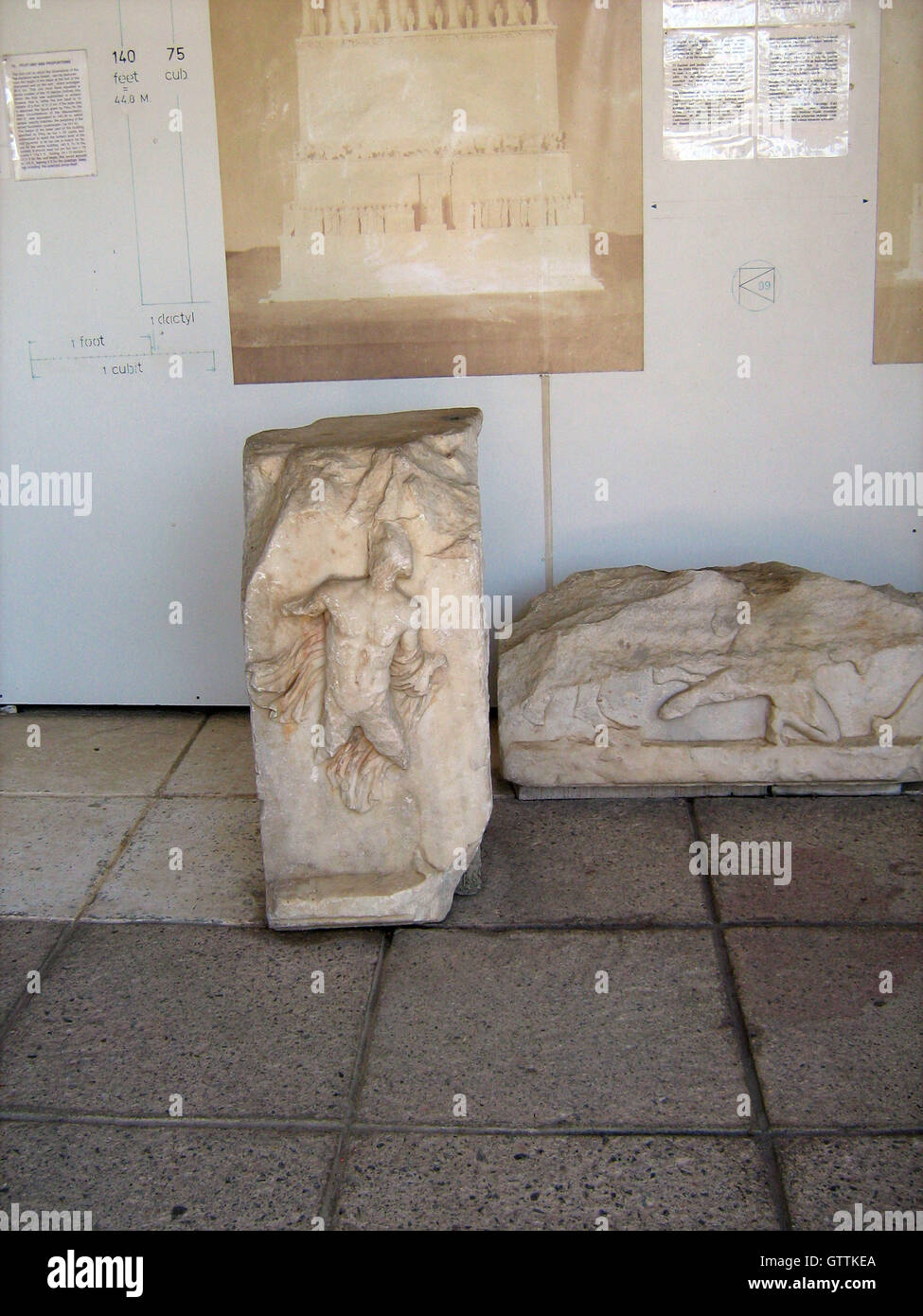The Mausoleum at Halicarnassus or Tomb of Mausolus, Bodrum, Turkey ...