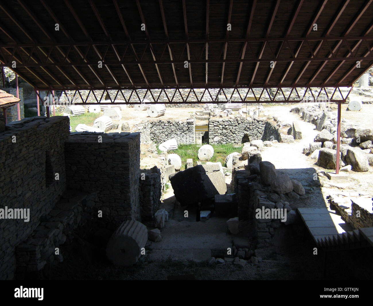 The Mausoleum at Halicarnassus or Tomb of Mausolus, Bodrum, Turkey ...