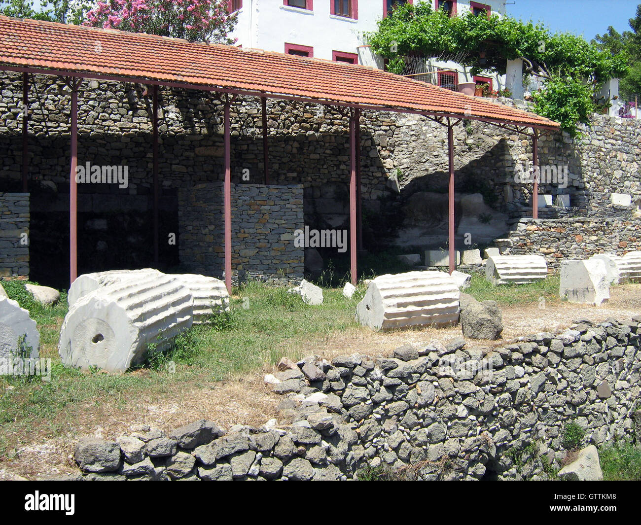 The Mausoleum at Halicarnassus or Tomb of Mausolus, Bodrum, Turkey ...