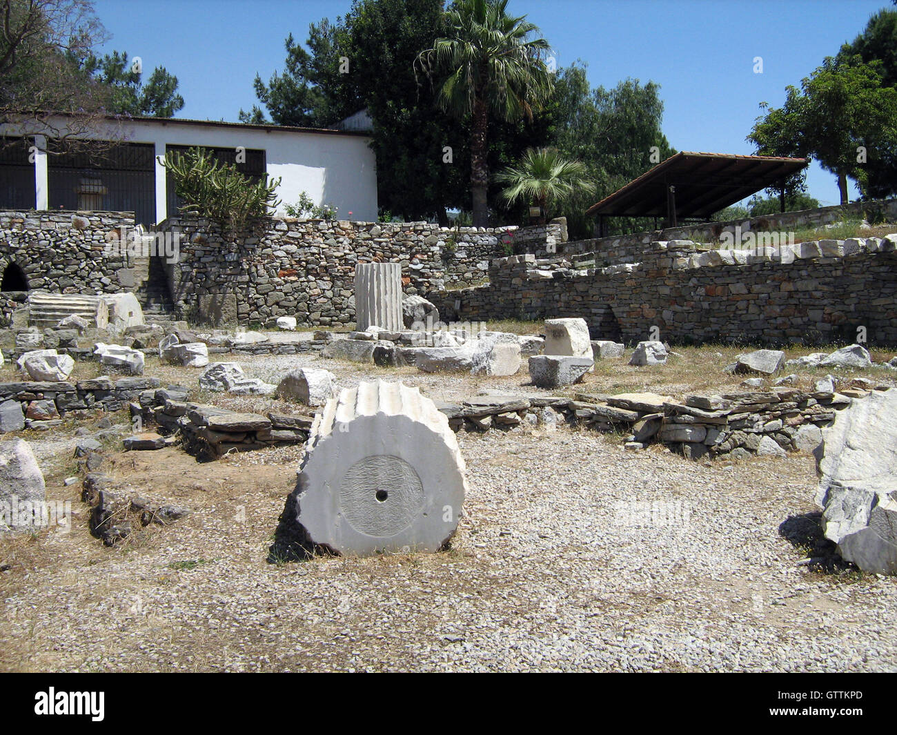 The Mausoleum at Halicarnassus or Tomb of Mausolus, Bodrum, Turkey ...