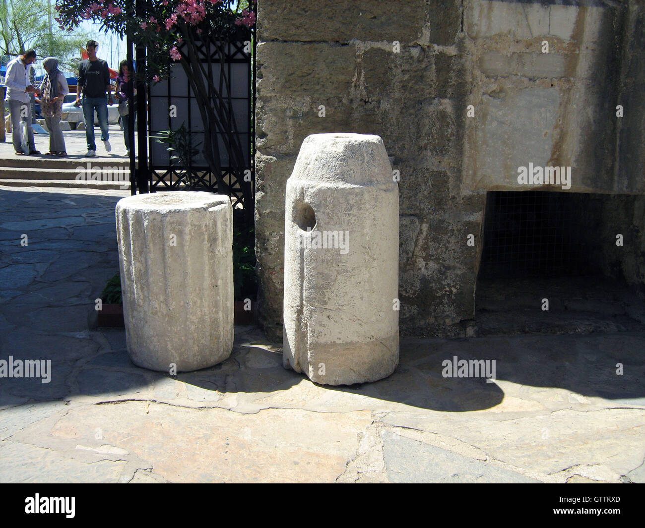 The Mausoleum at Halicarnassus or Tomb of Mausolus, Bodrum, Turkey ...
