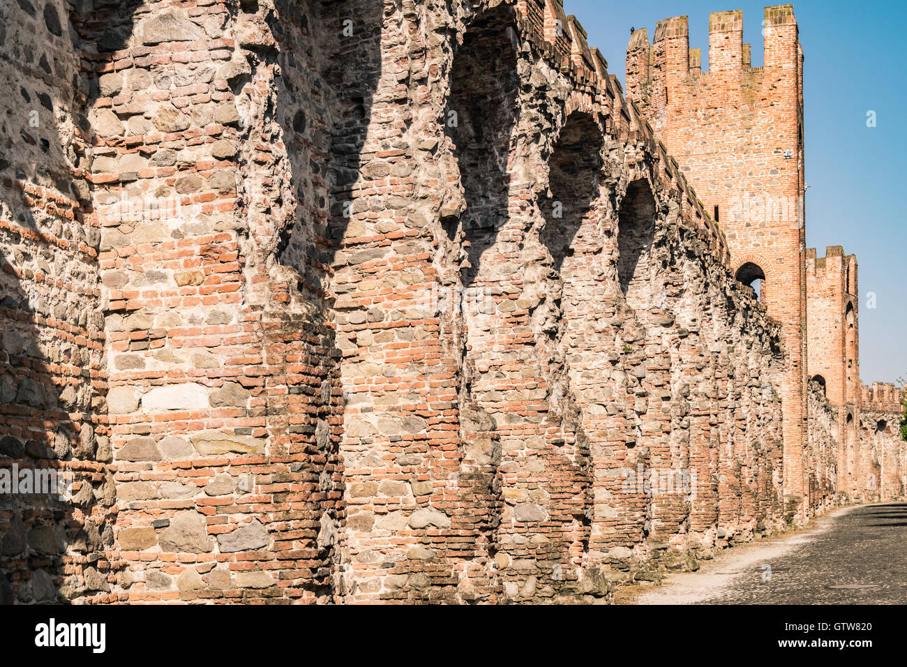Village Inside Of Medieval Town Wall High Resolution Stock Photography ...