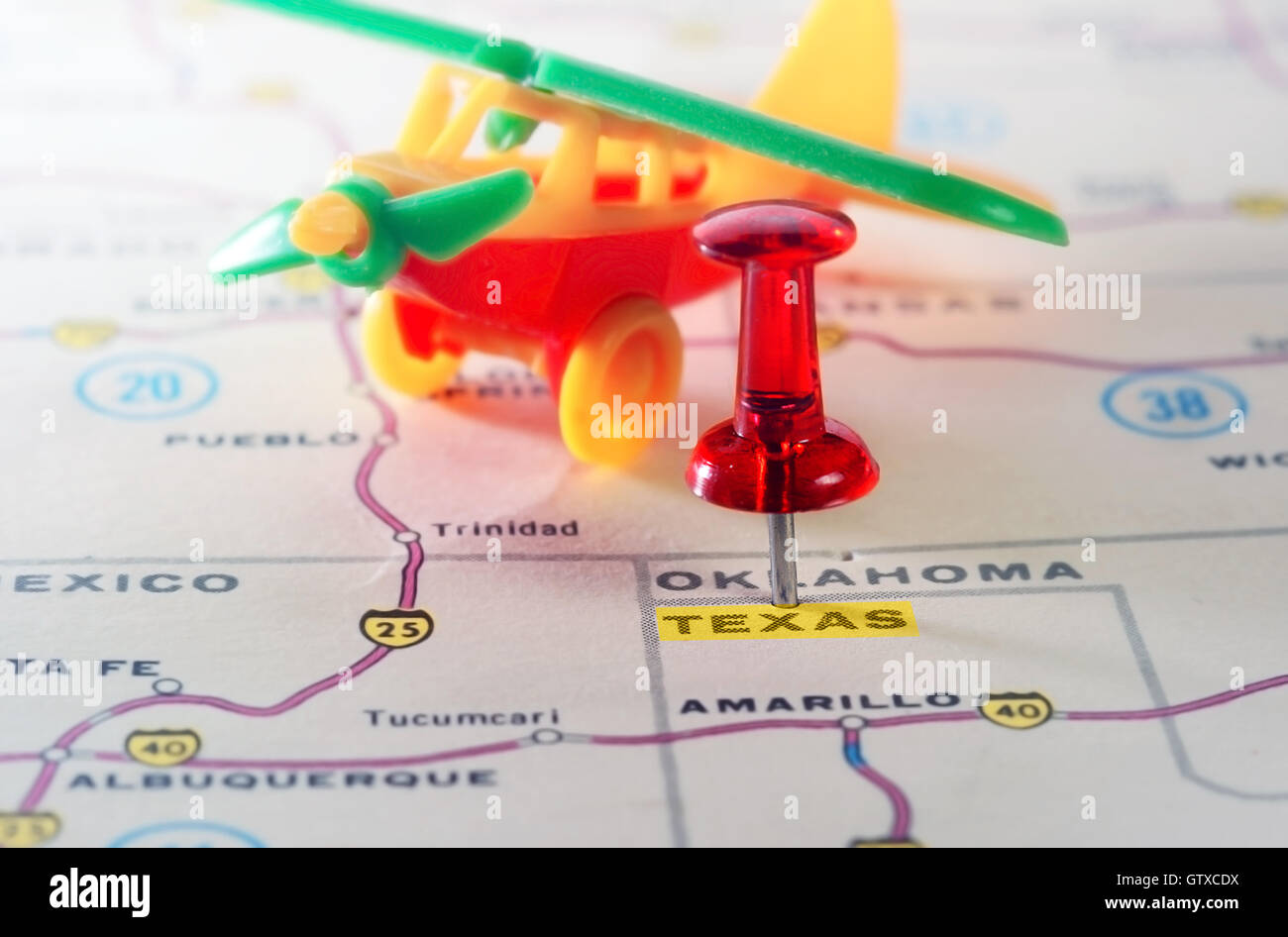 Texas map pin hi-res stock photography and images - Alamy