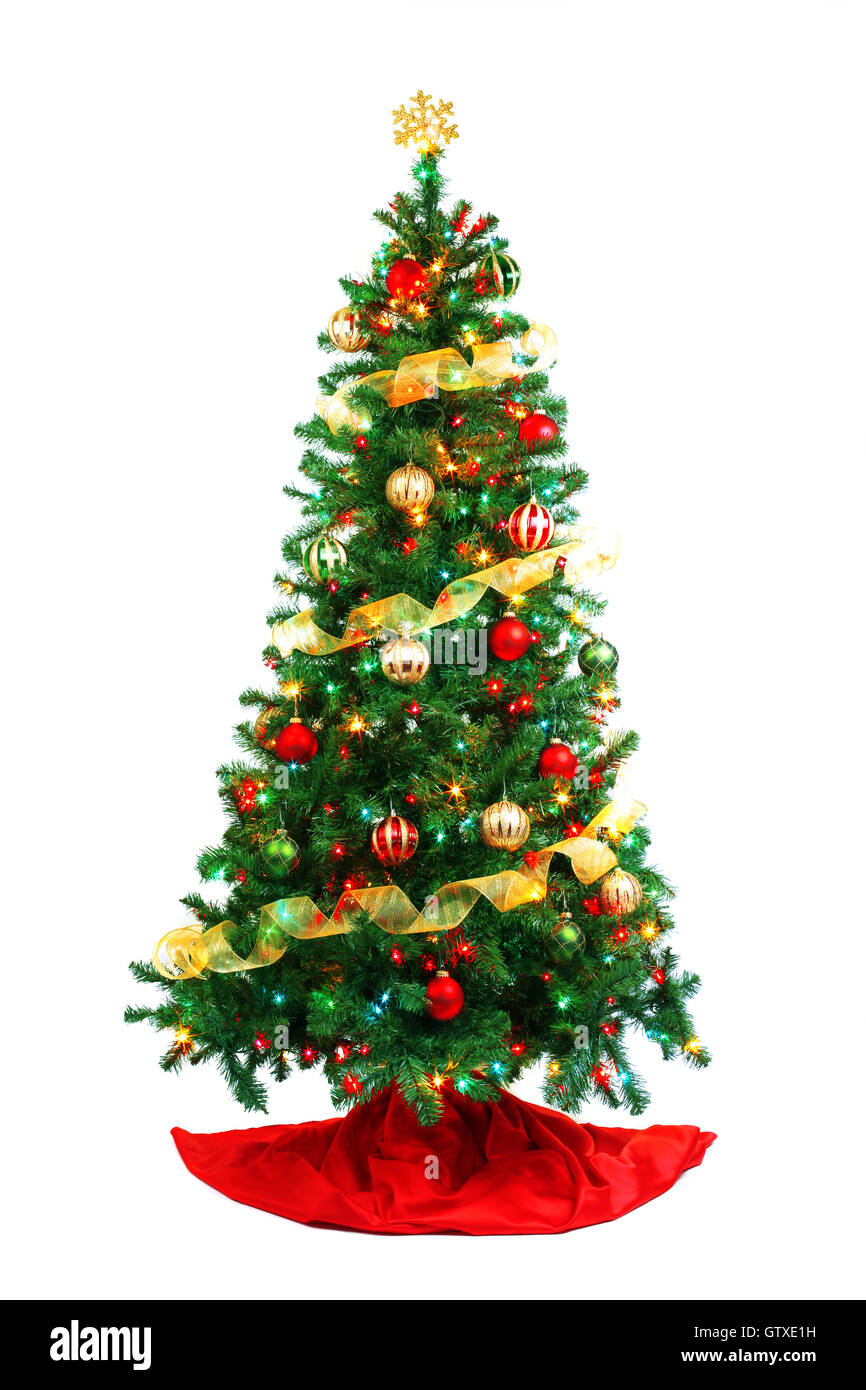 Christmas baubles lights on Cut Out Stock Images & Pictures - Alamy