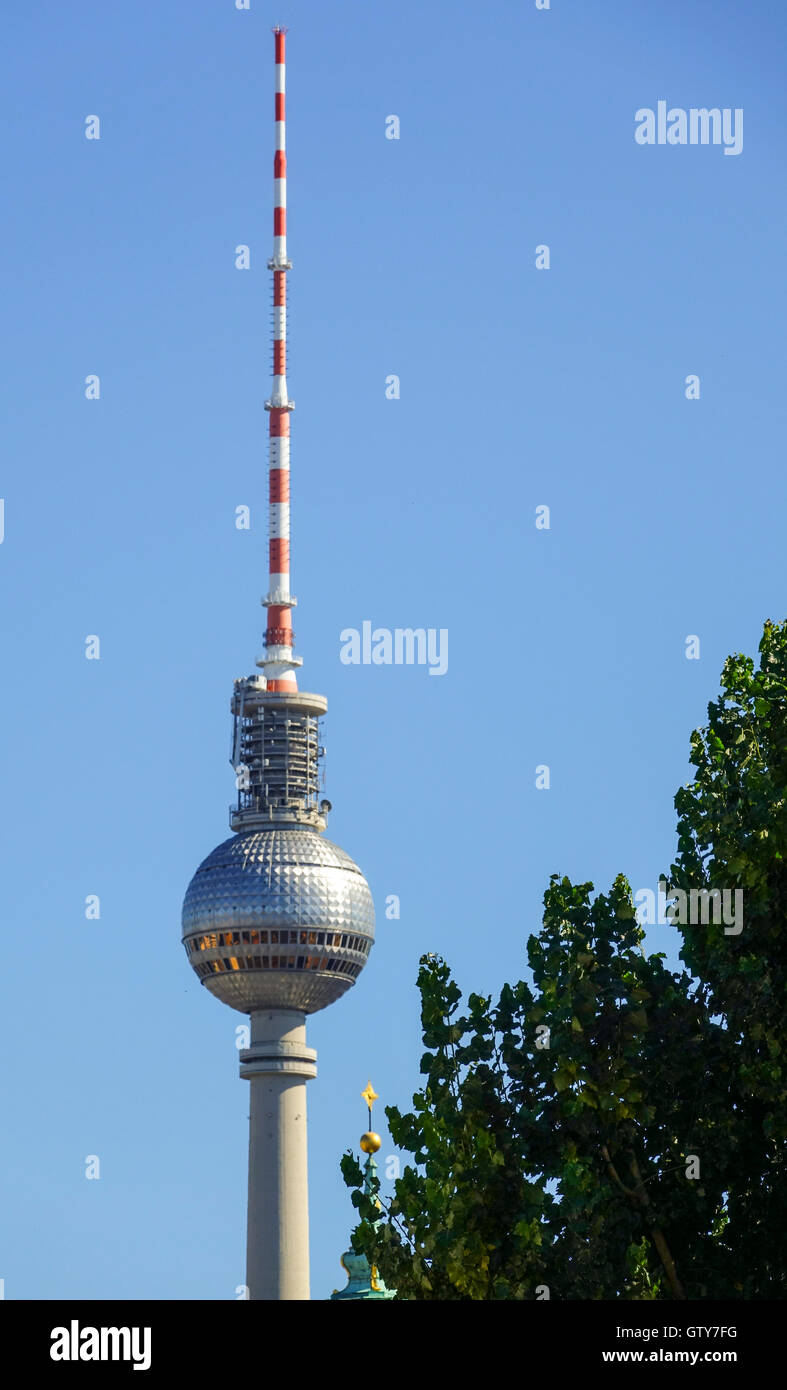 TV Tower at Berlin Alexanderplatz - called Fernsehturm Stock Photo - Alamy