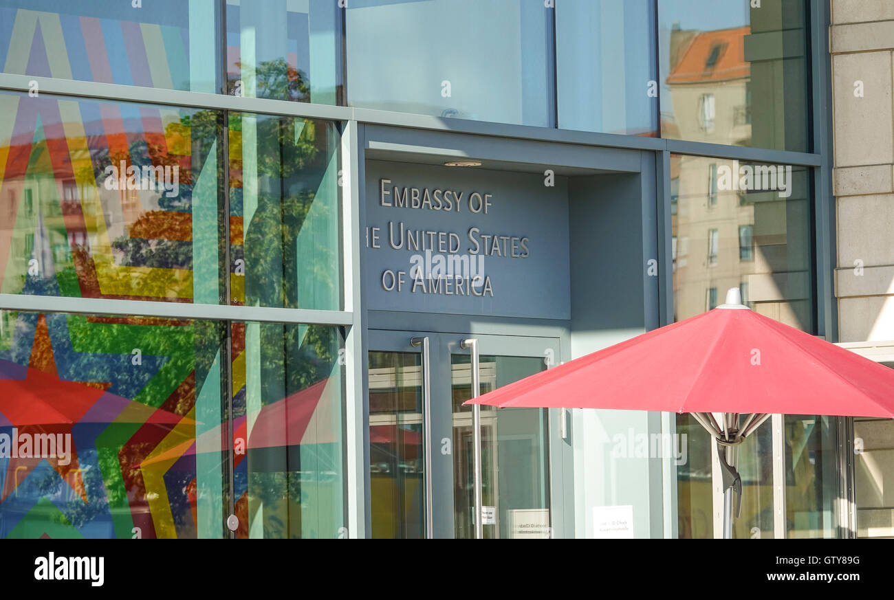 Embassy of the United States of America in Berlin Stock Photo - Alamy