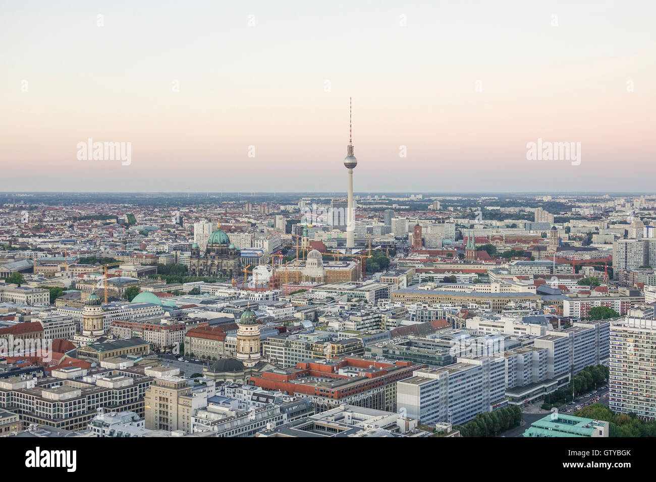 Aerial view over the city of Berlin Germany Stock Photo - Alamy