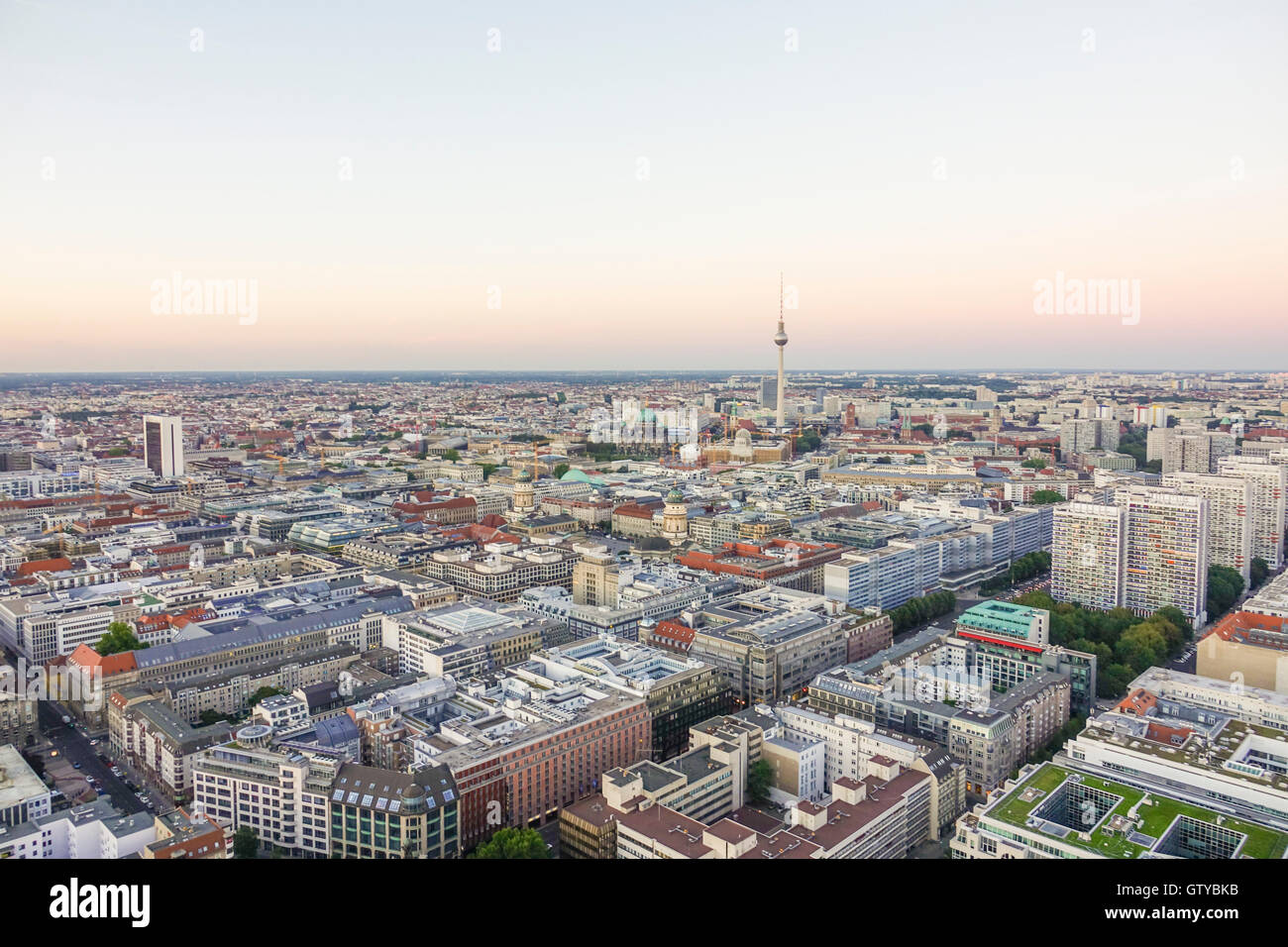 Aerial view over the city of Berlin Germany Stock Photo - Alamy