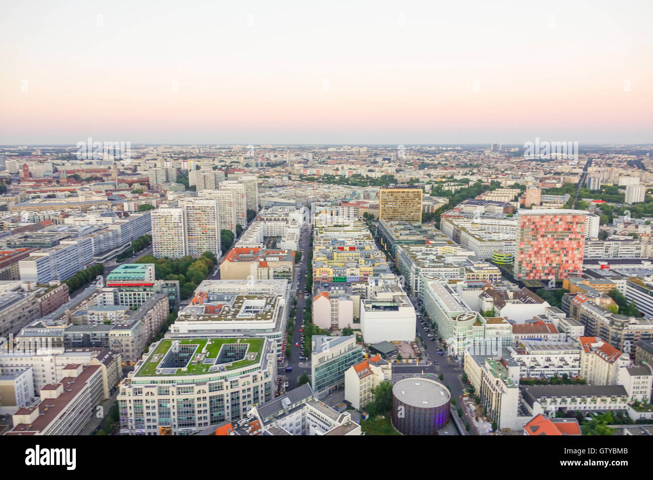 Aerial view over the city of Berlin Germany Stock Photo - Alamy