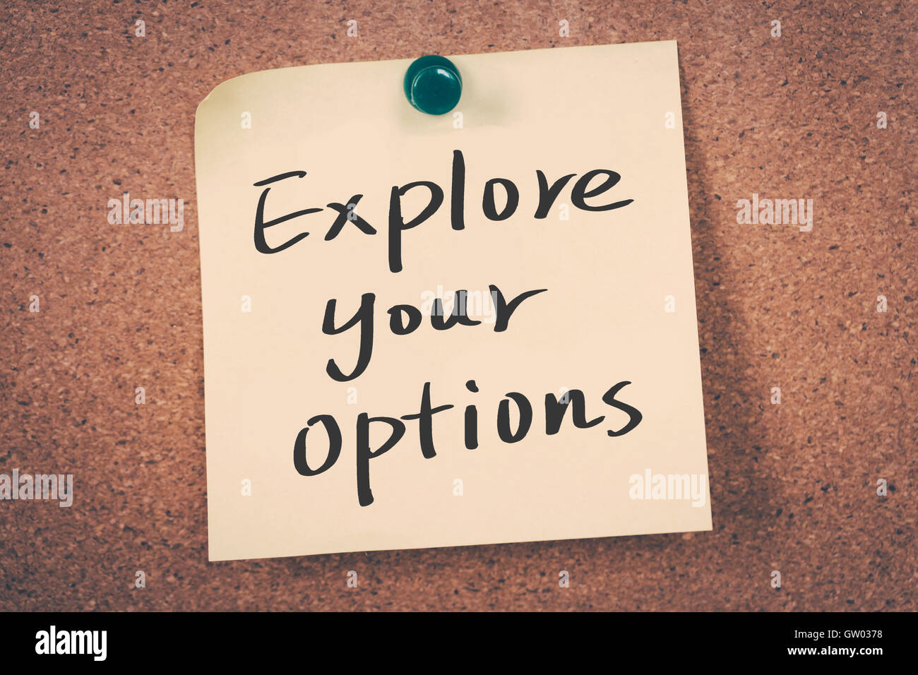 Explore your options Stock Photo - Alamy