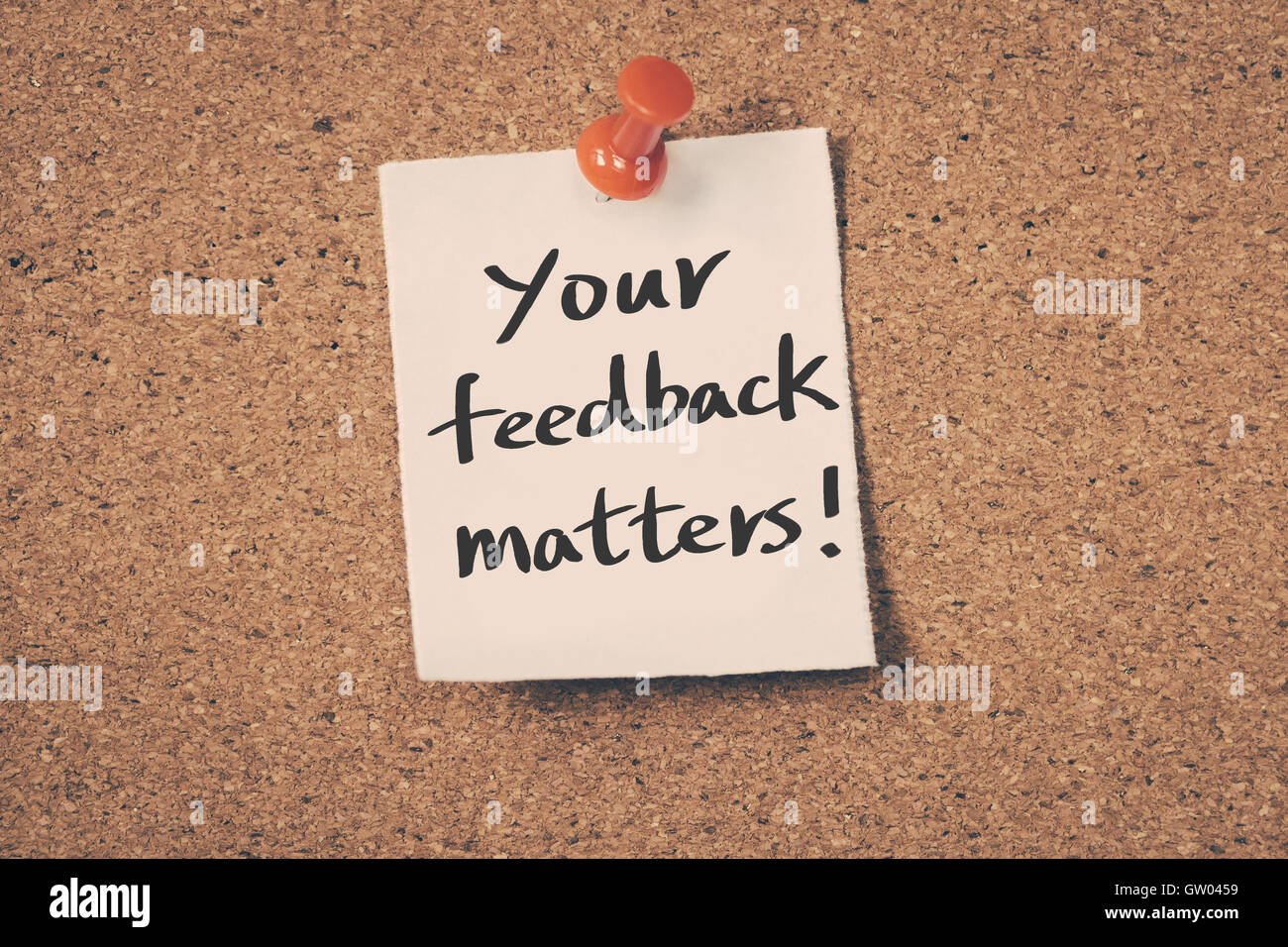 Your feedback matters Stock Photo - Alamy