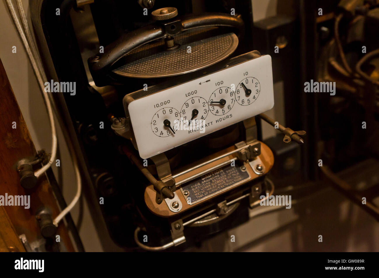 Old electric meter hi-res stock photography and images - Alamy