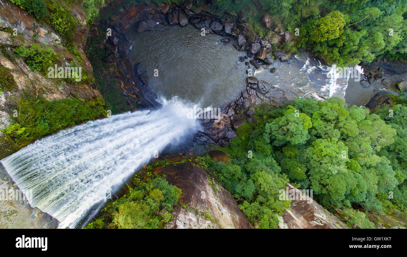 Aerial image of Belmore Falls in Morton National Park, near Robertson ...