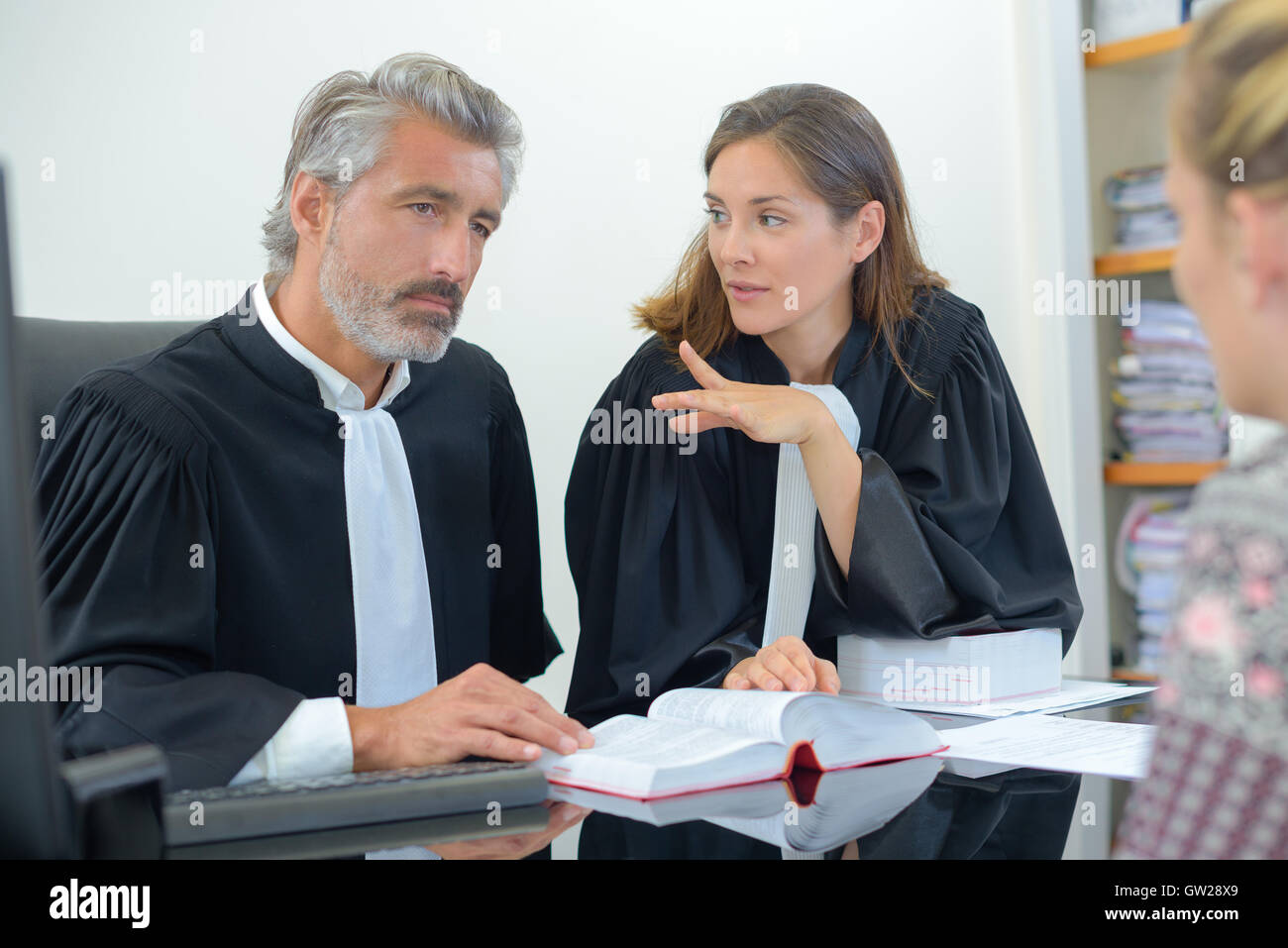 meeting with judges Stock Photo - Alamy