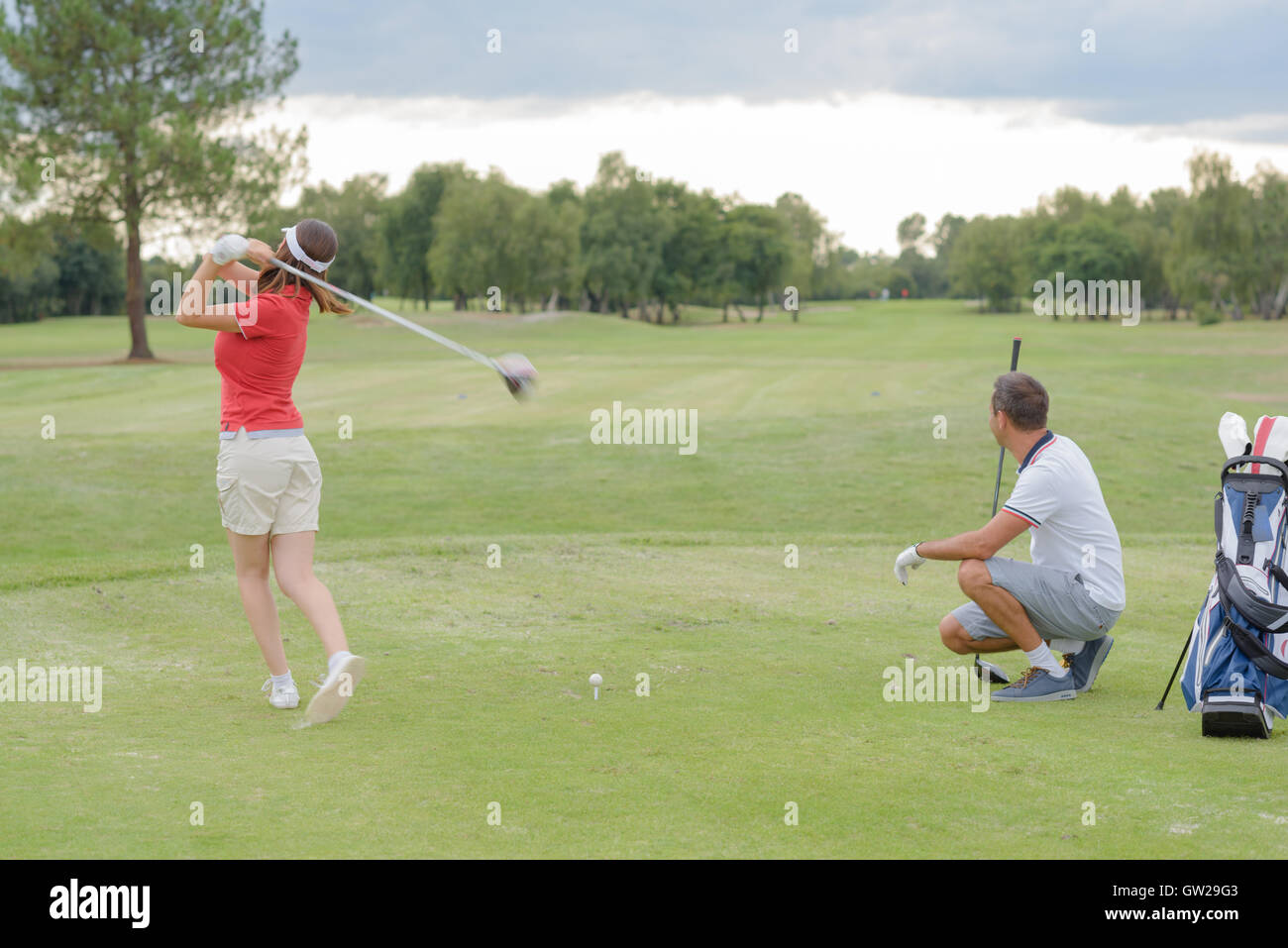 Watching golf ball hi-res stock photography and images - Alamy
