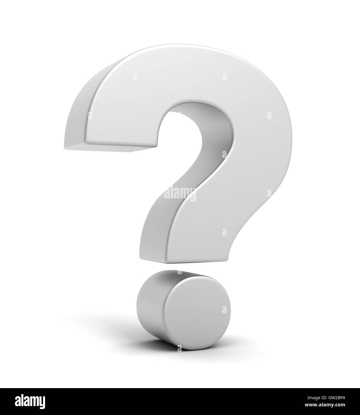 question mark concept 3d illustration Stock Photo - Alamy