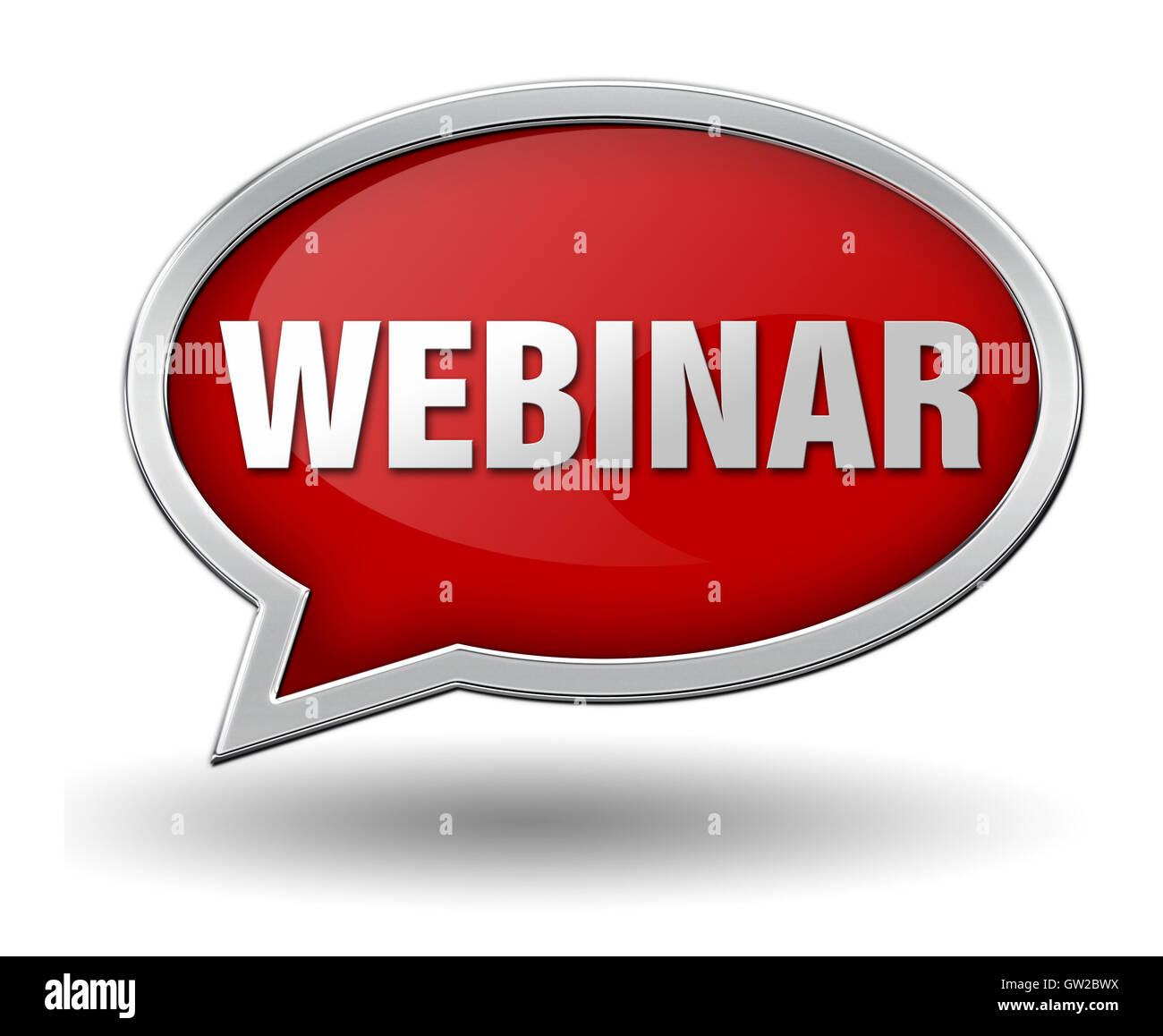 webinar badge concept 3d illustration Stock Photo - Alamy
