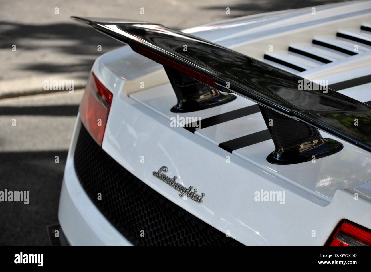 Rear of a Lamborghini Stock Photo - Alamy