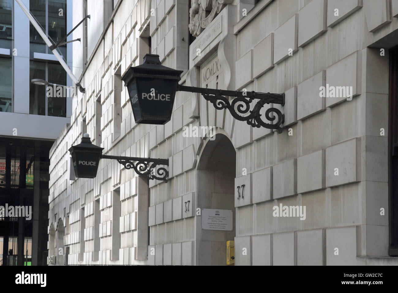 love lane police station in the city of london Stock Photo - Alamy