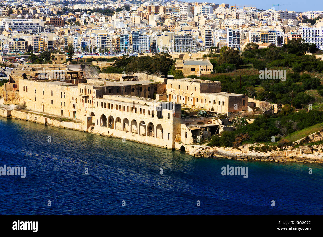 Lazzaretto quarantine hospital, Manoel Island, Valletta, Malta Stock ...