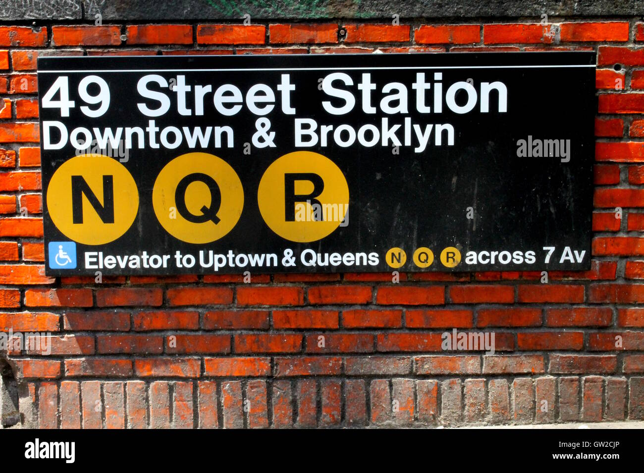 The 49th Street subway stop in Manhattan, New York Stock Photo - Alamy