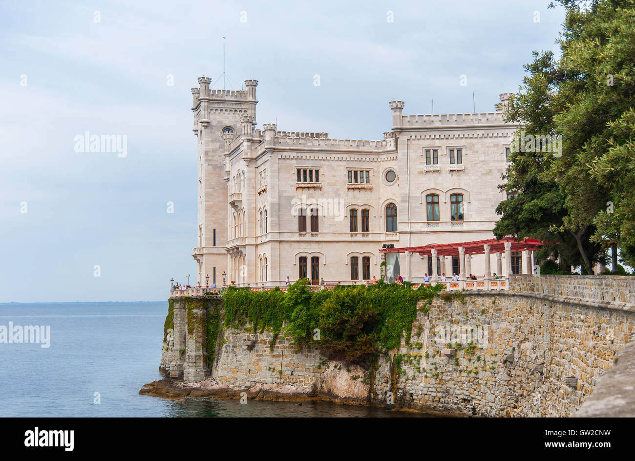 Miramare castle, Trieste, Italy Stock Photo - Alamy
