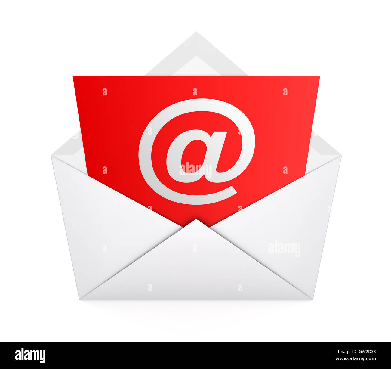 e mail and envelope concept 3d illustration Stock Photo - Alamy