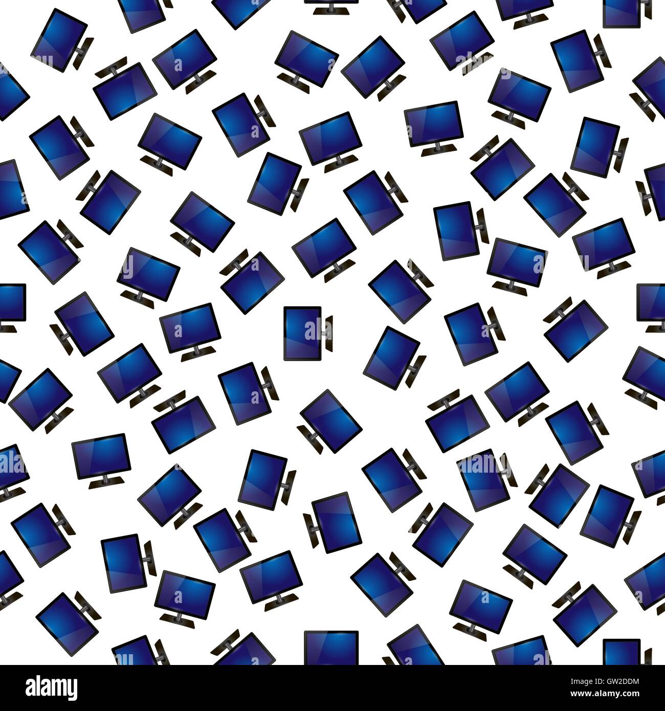 Screen Monitor Seamless Pattern Stock Vector Image & Art - Alamy