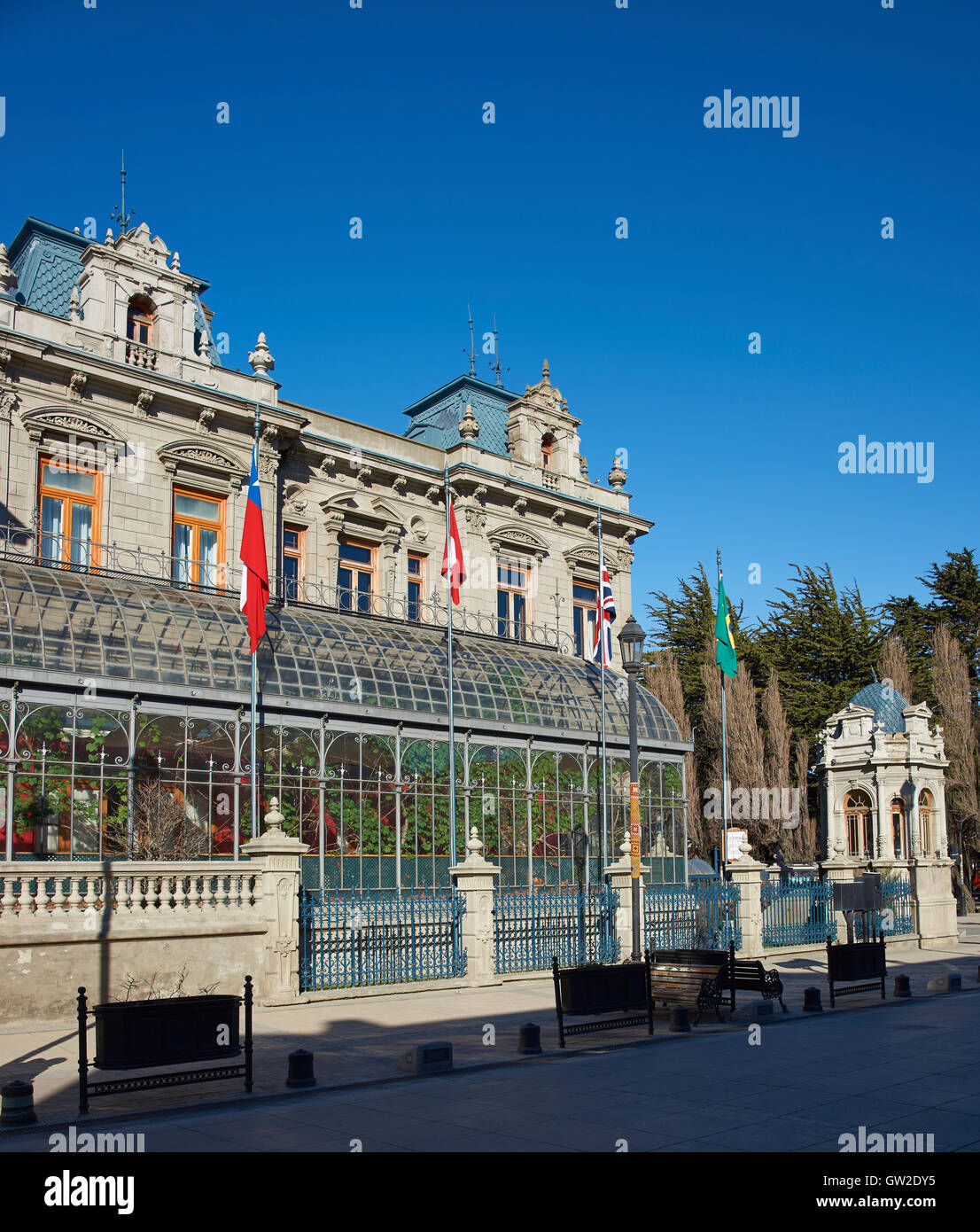 Historic mansion in the centre of Punta Arenas in the Magallanes Region ...