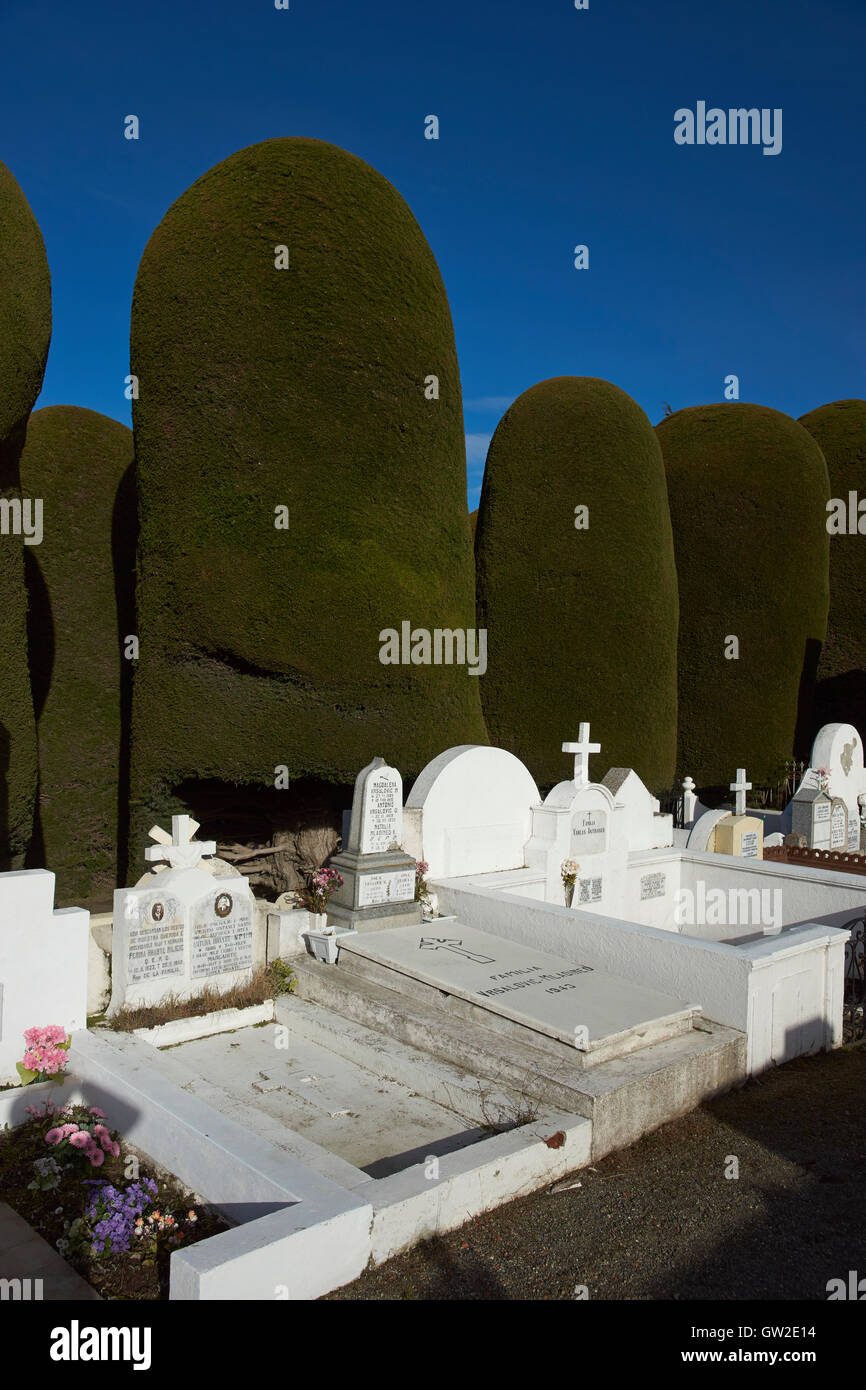 Historic cemetery of Punta Arenas in the Magallanes Region of southern ...