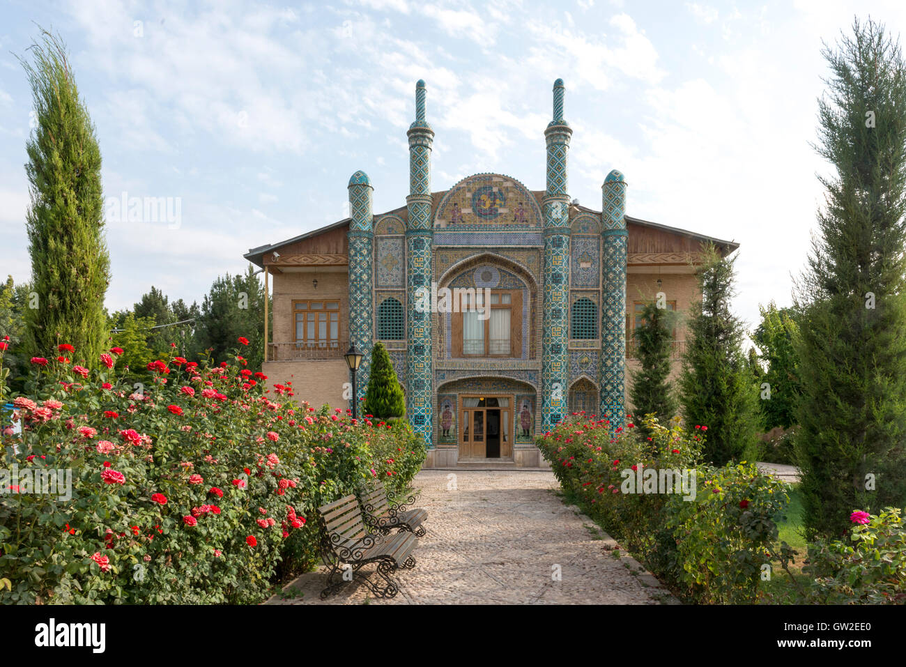 Bojnourd (Bojnurd), Mofakham Mirror House (Ayeneh Khaneh Mofakham Stock ...
