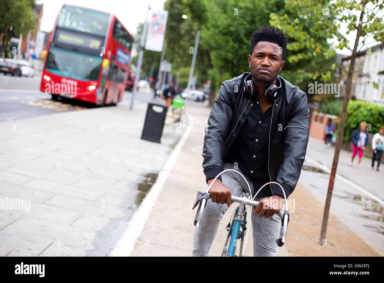 Cyclist active man ride hi-res stock photography and images - Alamy