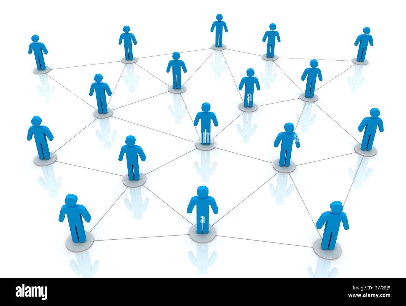 people network connections concept 3d illustration Stock Photo - Alamy