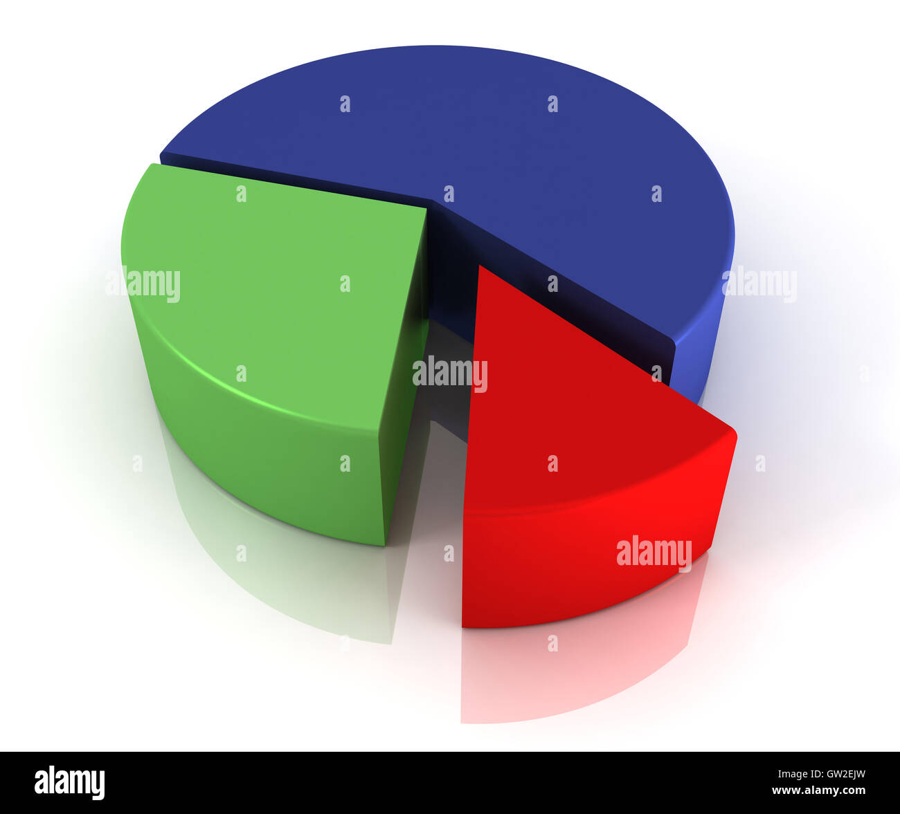 pie chart concept 3d illustration Stock Photo - Alamy