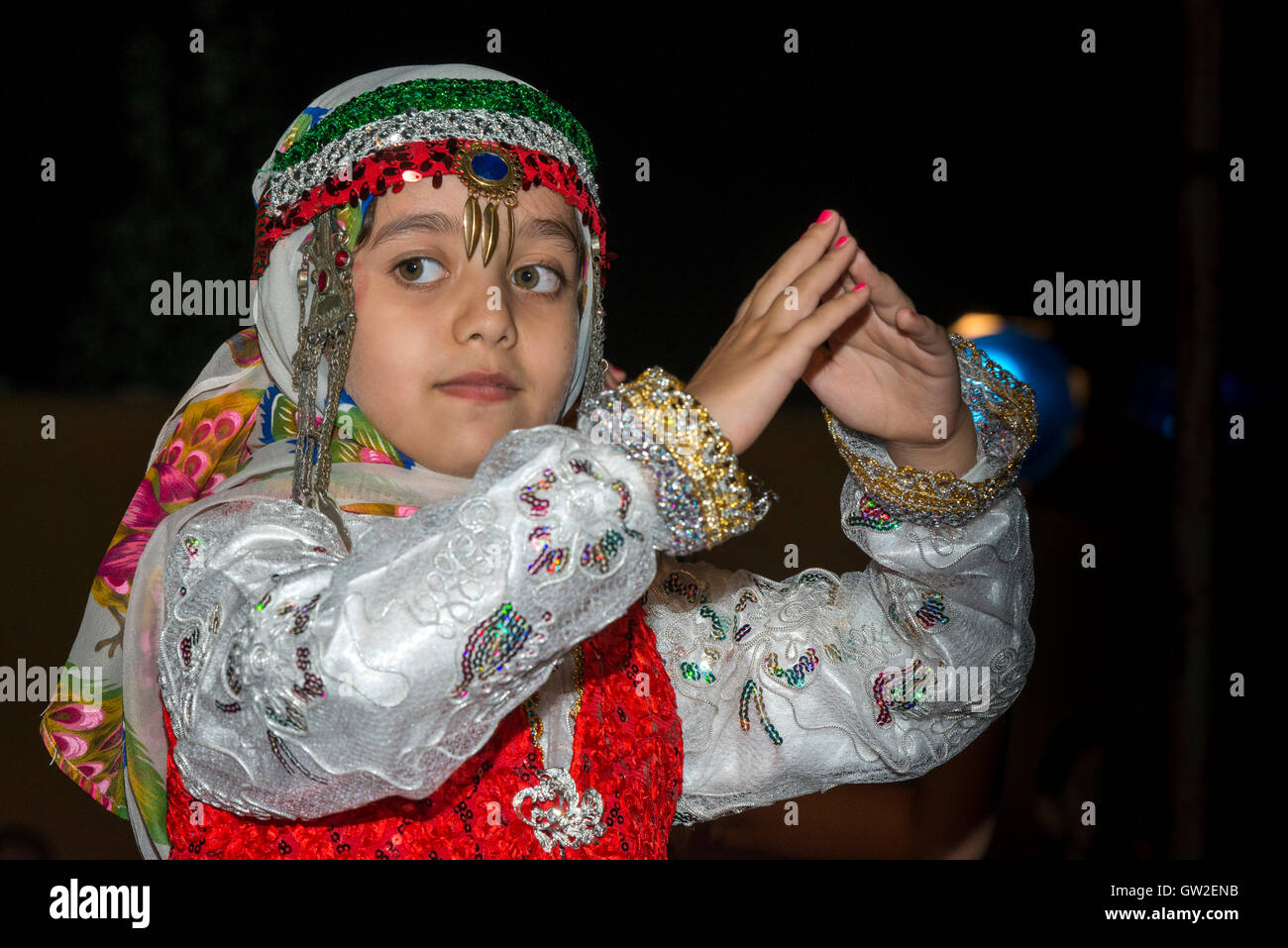 Bojnourd (Bojnurd), Kurdish Wedding, Girl Dancing In Traditional Dress ...