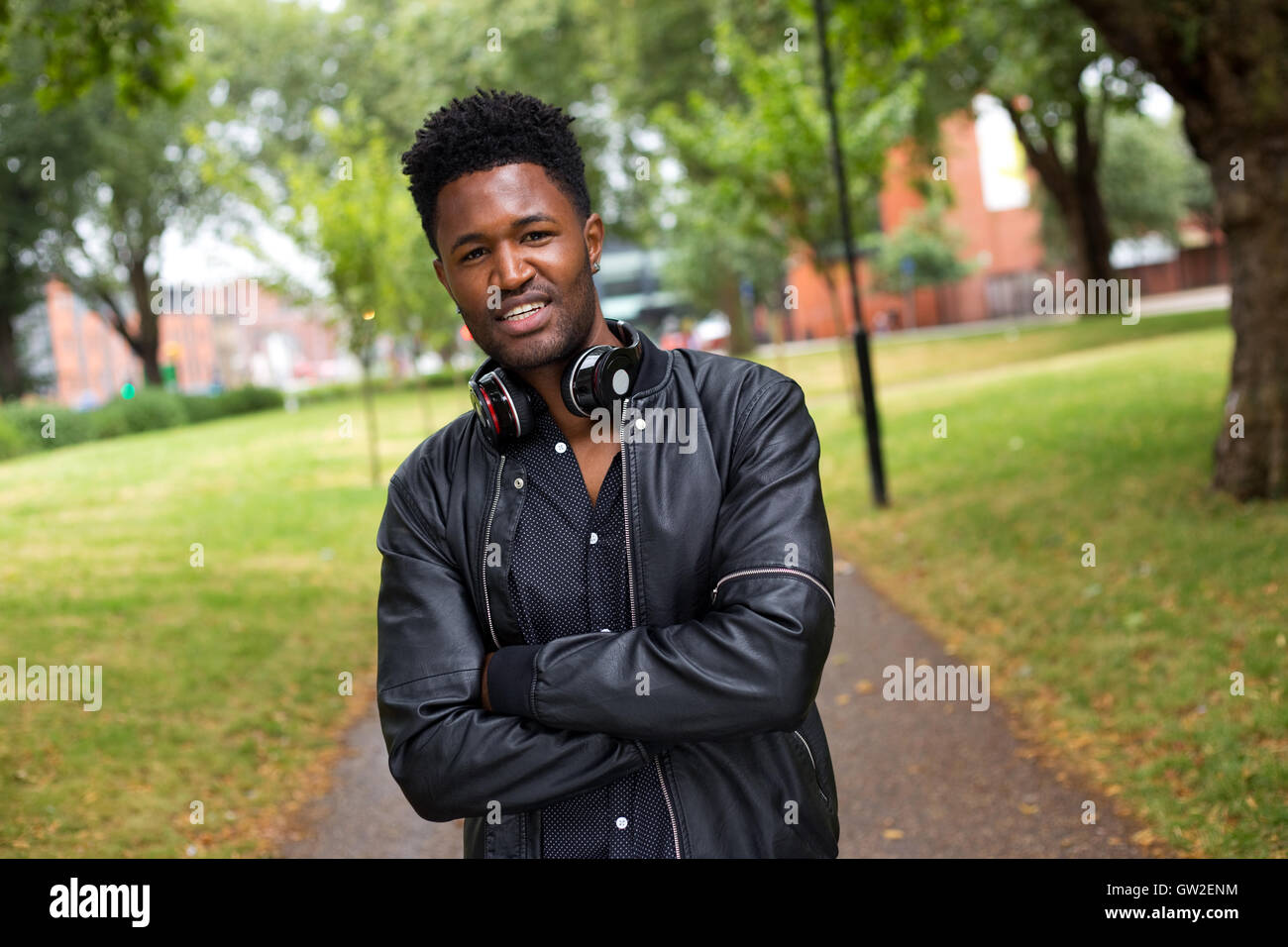 Relaxed young guy enjoying hi-res stock photography and images - Alamy