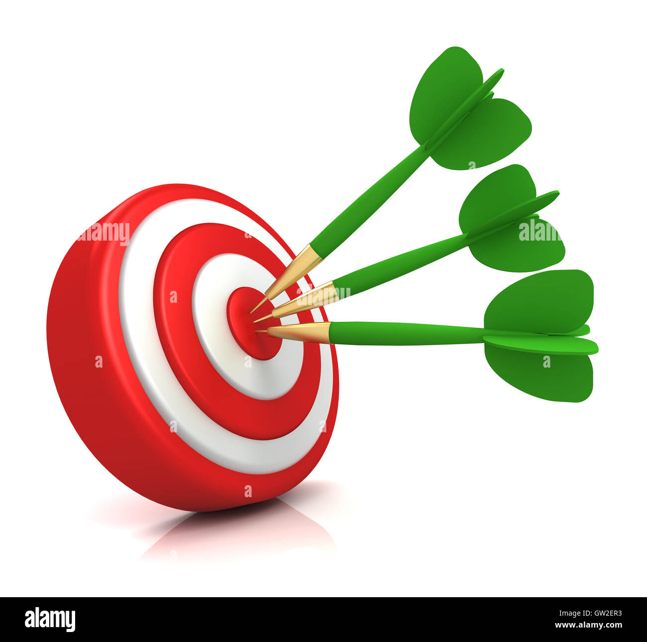 bullseye target concept 3d illustration Stock Photo - Alamy