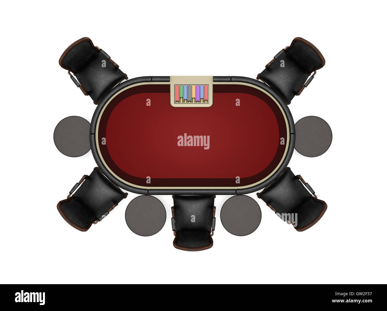 poker table concept 3d illustration Stock Photo - Alamy