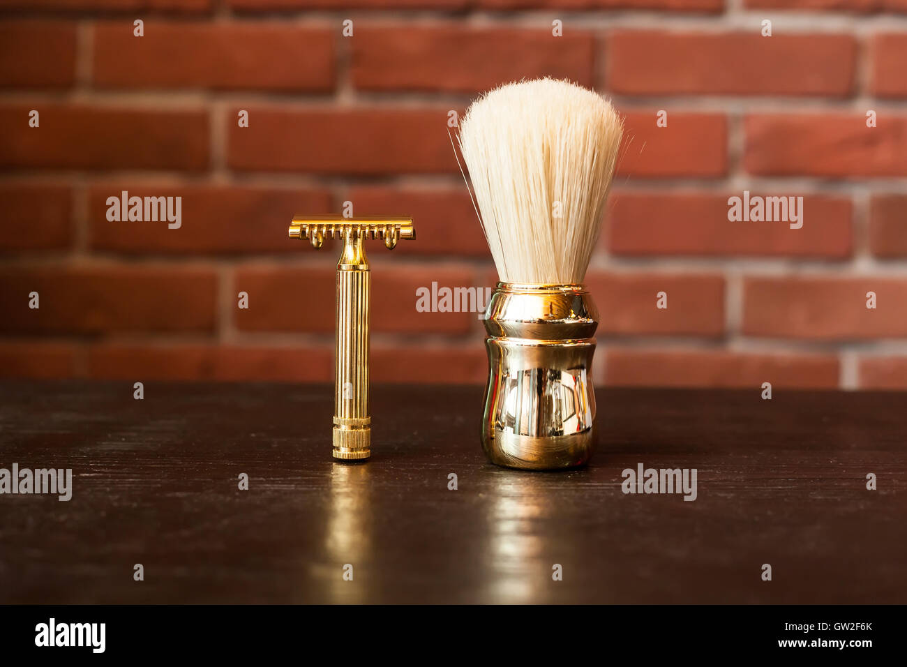 Machine for shaving and brush Stock Photo - Alamy