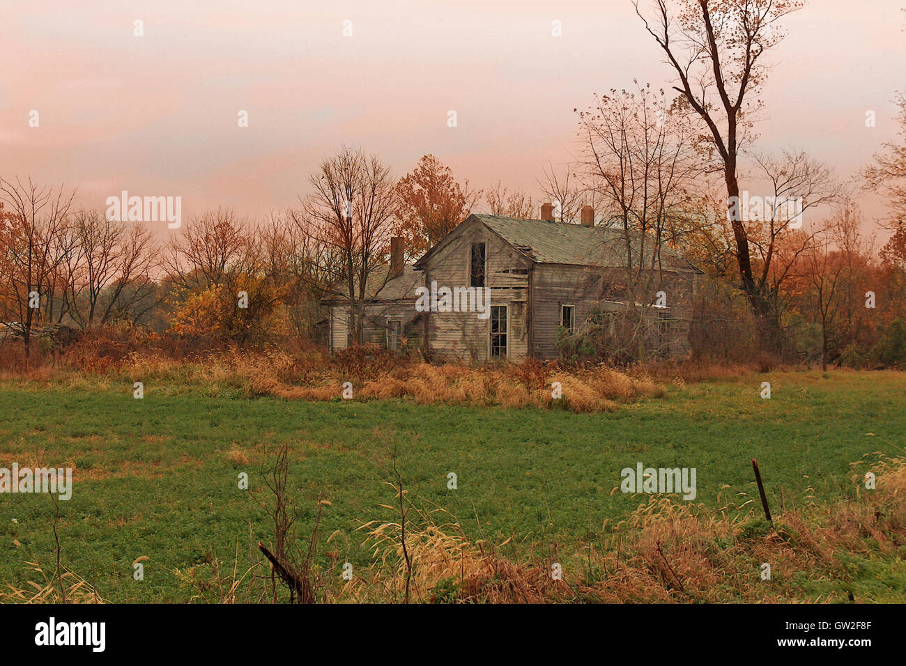 Old House in Autumn Stock Photo - Alamy