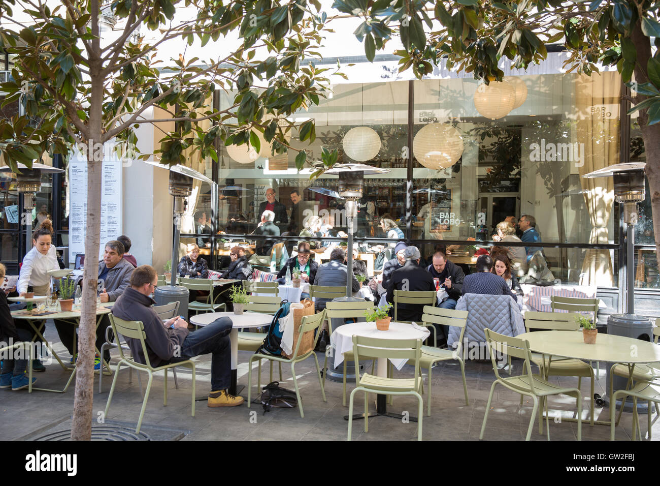 Bar Lobo restaurant, Barcelona, Spain Stock Photo - Alamy