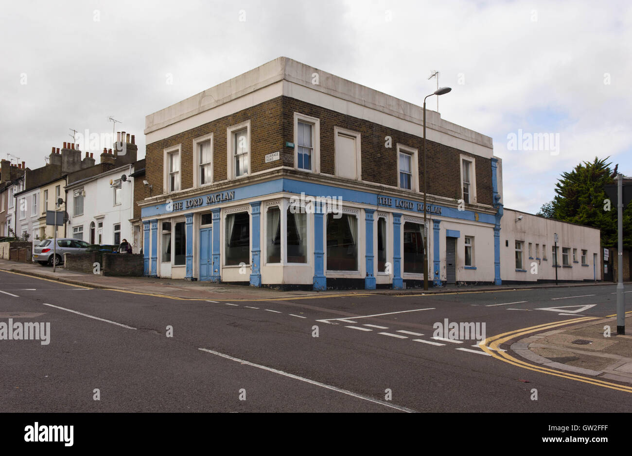 LONDON, UNITED KINGDOM - SEPTEMBER 12 2015: Lord Raglan old pub in ...